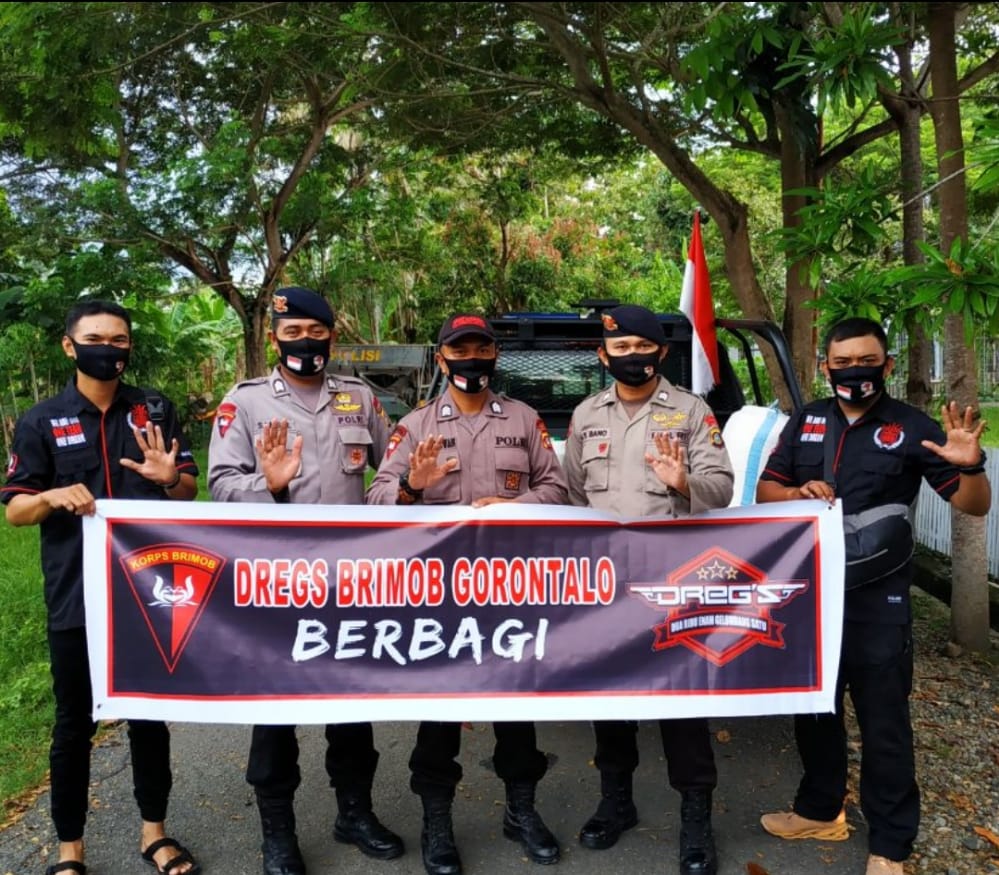 Angkatan DREG’S Brimob Gorontalo Berbagi Sembako Dan Anjangsana Pada ...